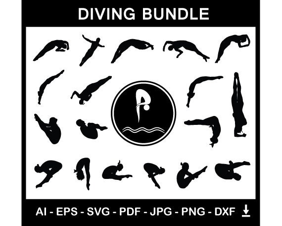 Springboard Diver Outline