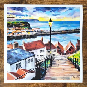 Giclée Print of Whitby, Seascape, From an Original Oil Painting, North ...