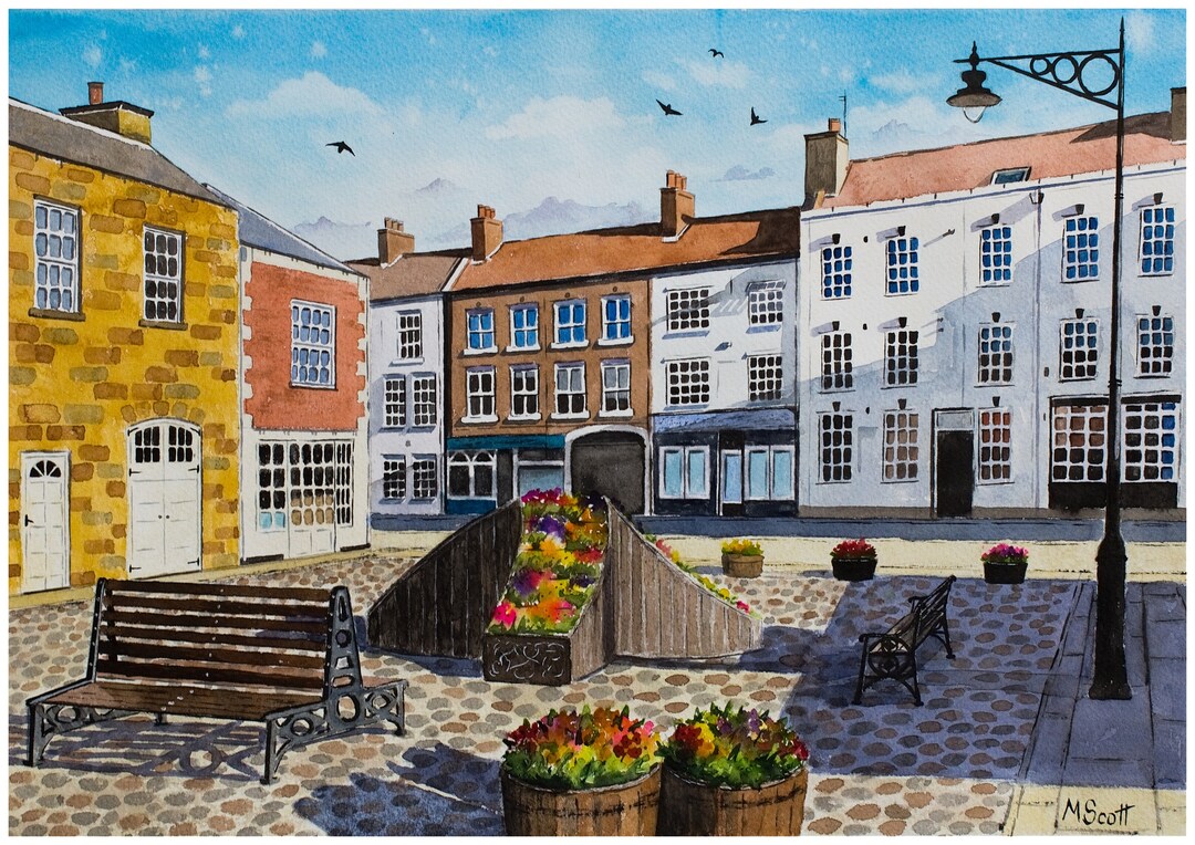 A4/A3 Giclée Print of Stokesley High Street, From an Original ...