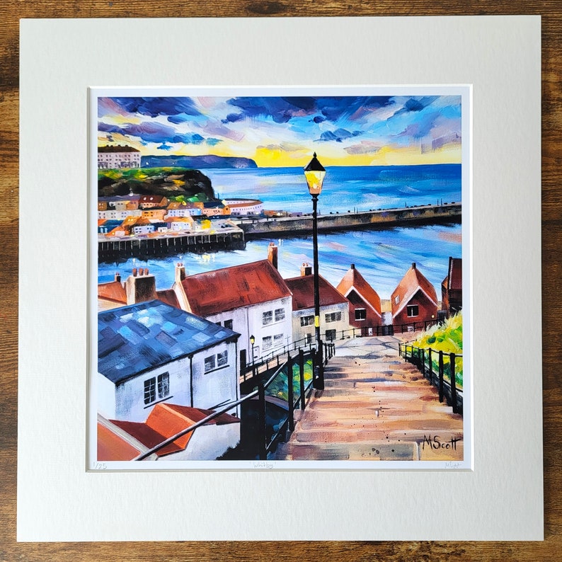 Giclée Print of Whitby, Seascape, From an Original Oil Painting, North ...