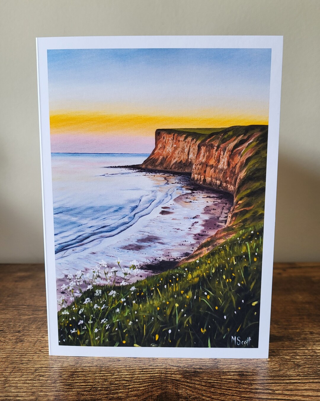 Saltburn Greeting Card Based on Original Oil Painting, Blank Inside - Etsy