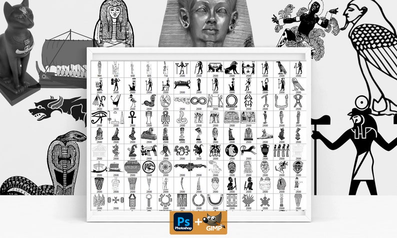 Ethnic Photoshop Brushes African Brushes for GIMP India | Etsy