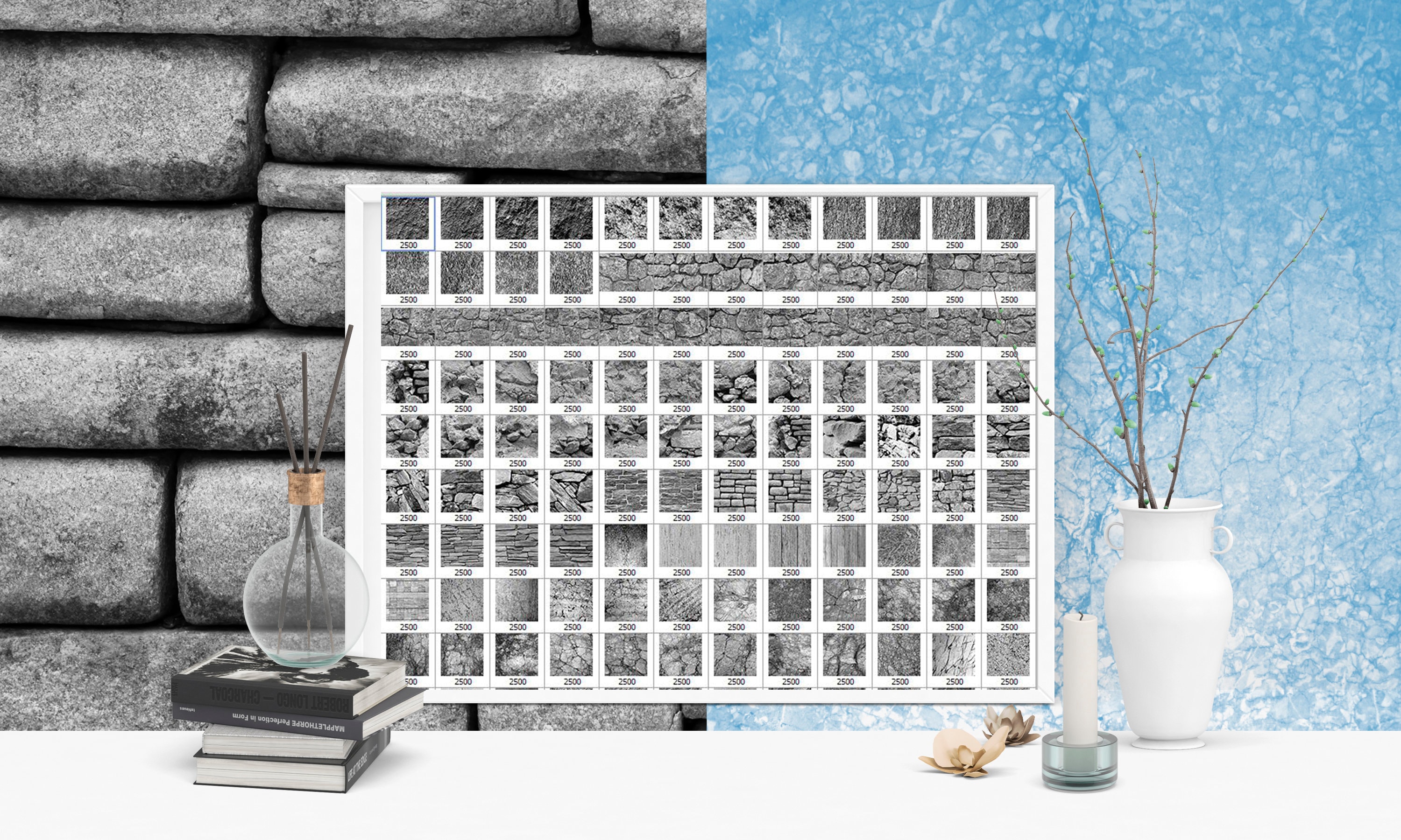 Stone Texture Brushes – Stone Wall, Brick Wall, Marble, Rock ABR for ...