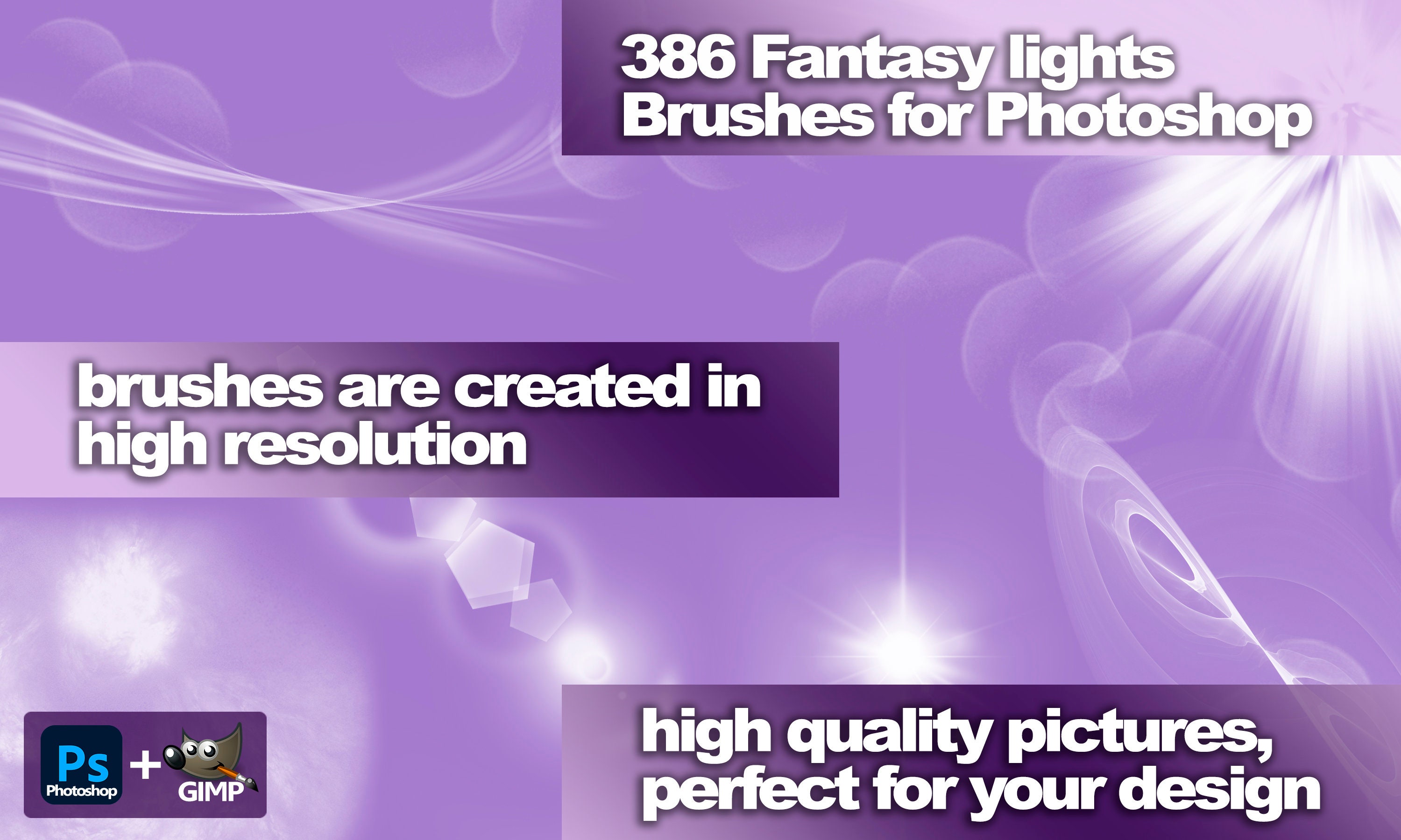 Fantasy Light Brushes – Lens Flares, Rays & Dream Lights ABR for ...