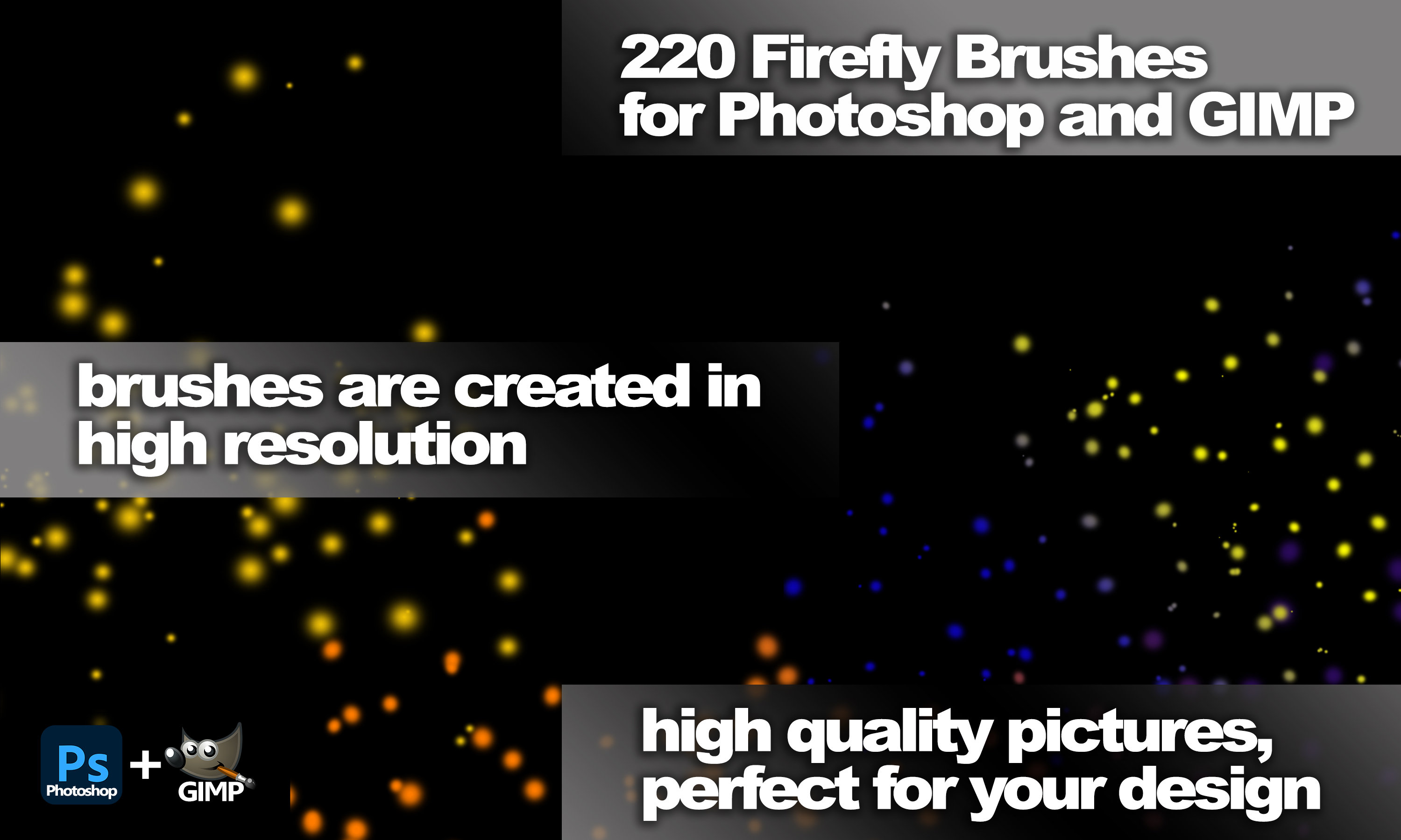 Firefly Brushes, Photoshop Abstract, Brushes for Photoshop, Light Abr ...