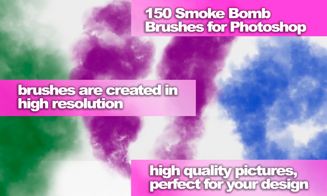 Smoke Bomb Brushes Smoke ABR Colorful Fog Brushes Colorful | Etsy