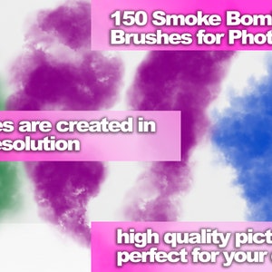 Smoke Bomb Brushes, Smoke ABR, Colorful Fog Brushes, Colorful Smoke ...