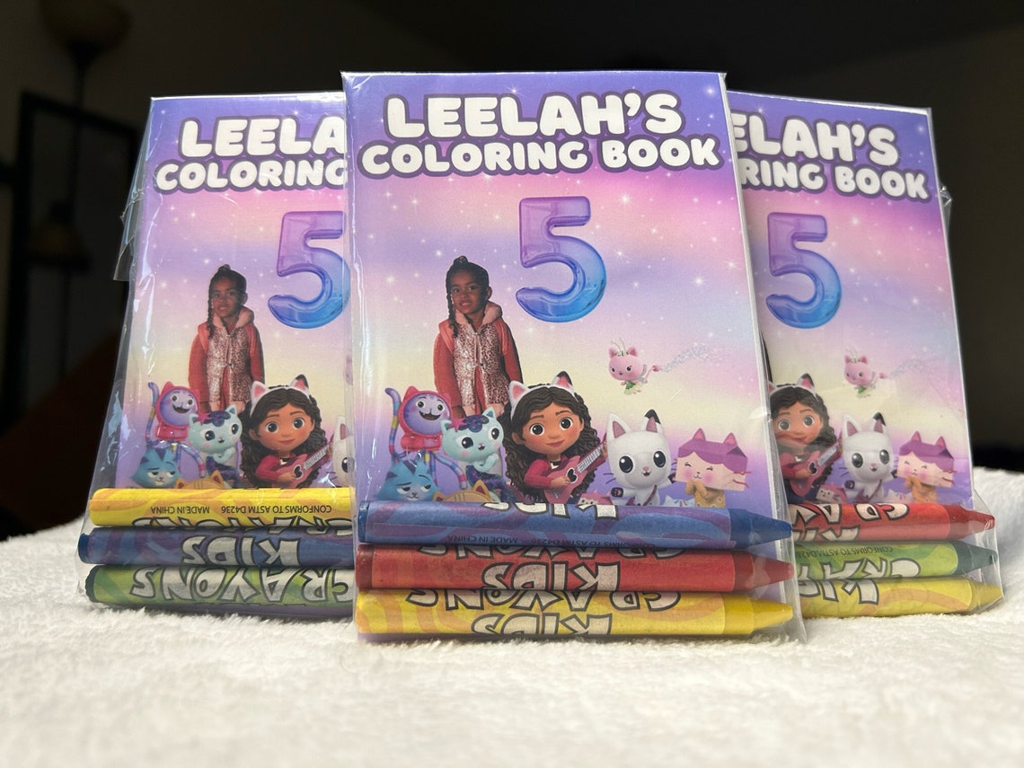 Custom Coloring Book /mini Coloring Book/party Favors /ANY THEME ...