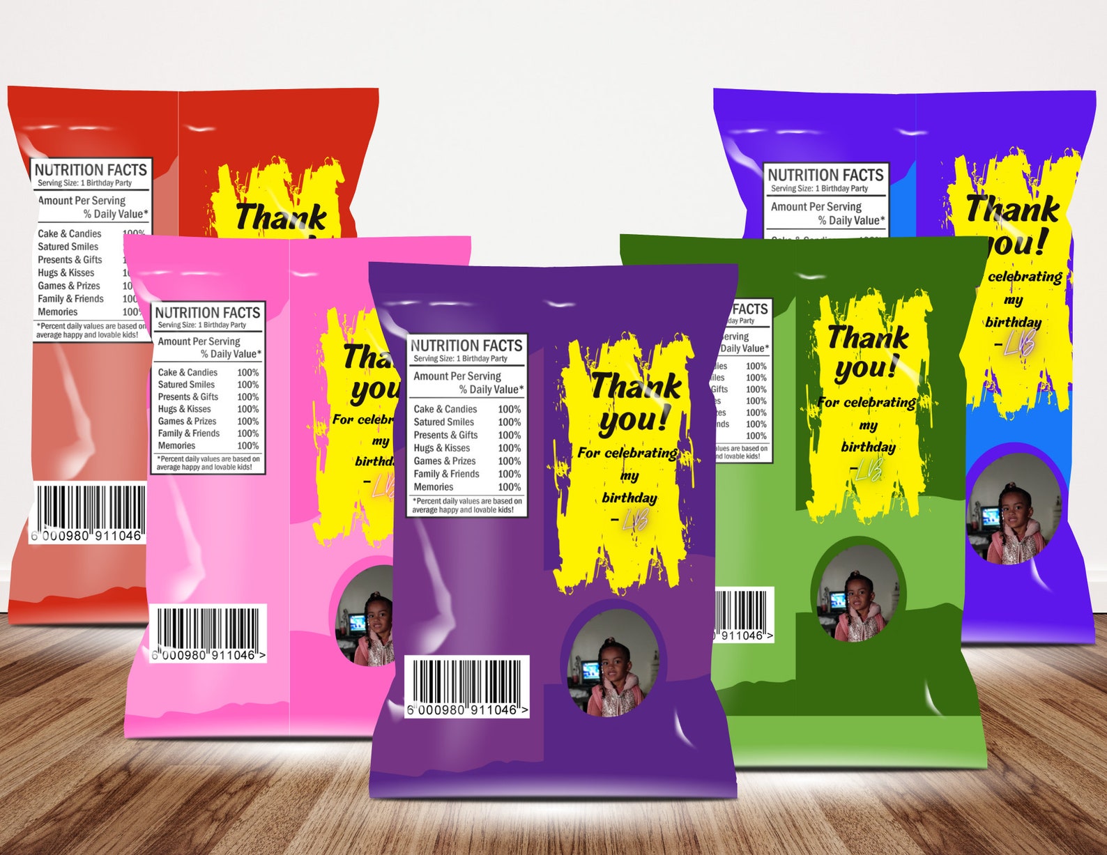 Takis Birthday Chip Bag Template Bundle. 5 Colors - Etsy