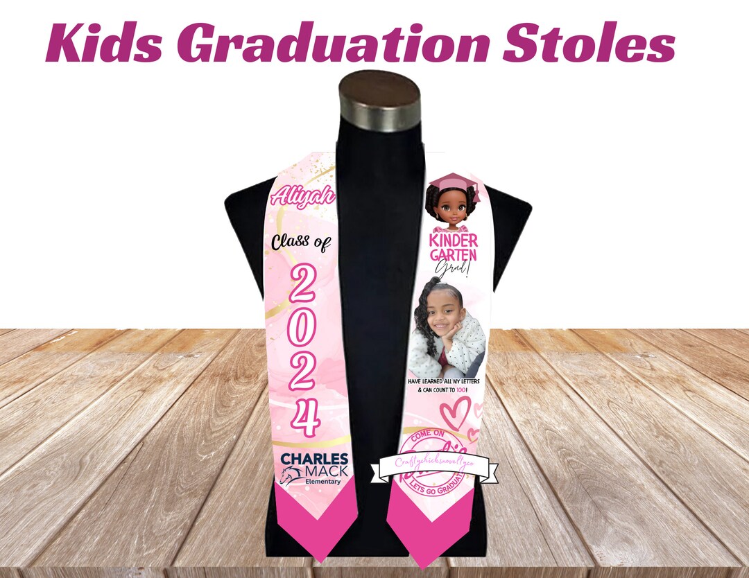 Pre-k Kindergarten Stoles Customized Elementary School Personalized ...