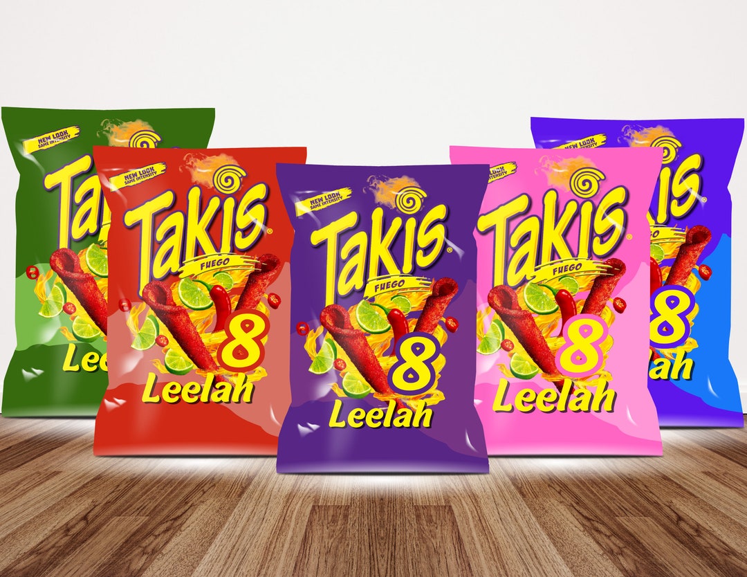 Takis Birthday Chip Bag Template Bundle. 5 Colors - Etsy Australia