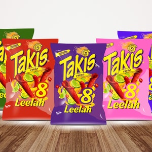 Takis Birthday Chip Bag Template Bundle. 5 Colors - Etsy