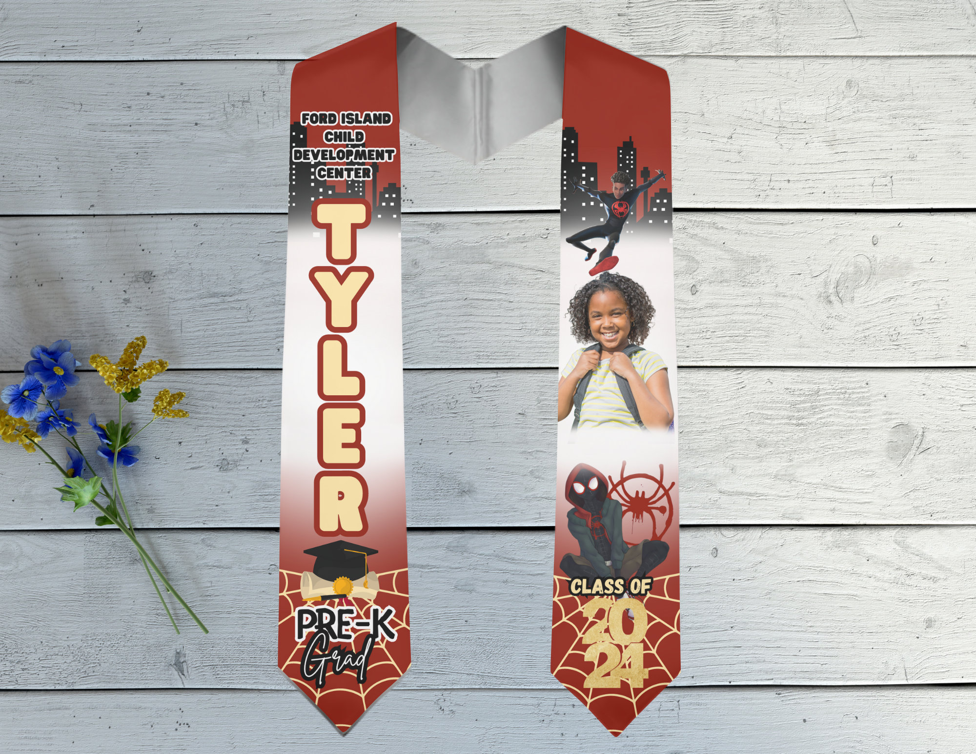 Pre-k Kindergarten Stoles Customized Elementary School Personalized ...