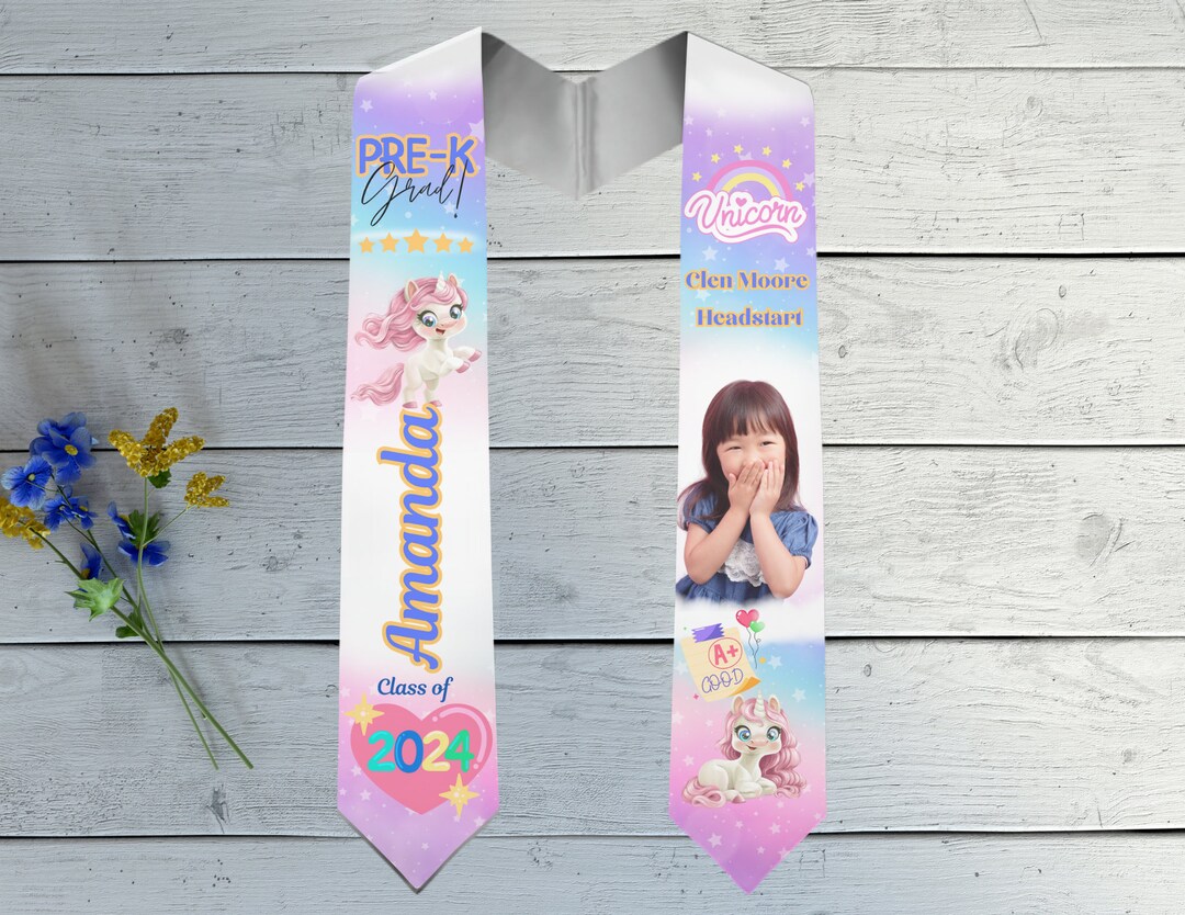 Pre-k Kindergarten Stoles Customized Elementary School Personalized ...