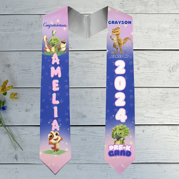 Pre-k Kindergarten Stoles Customized Elementary Personalized Graduation ...