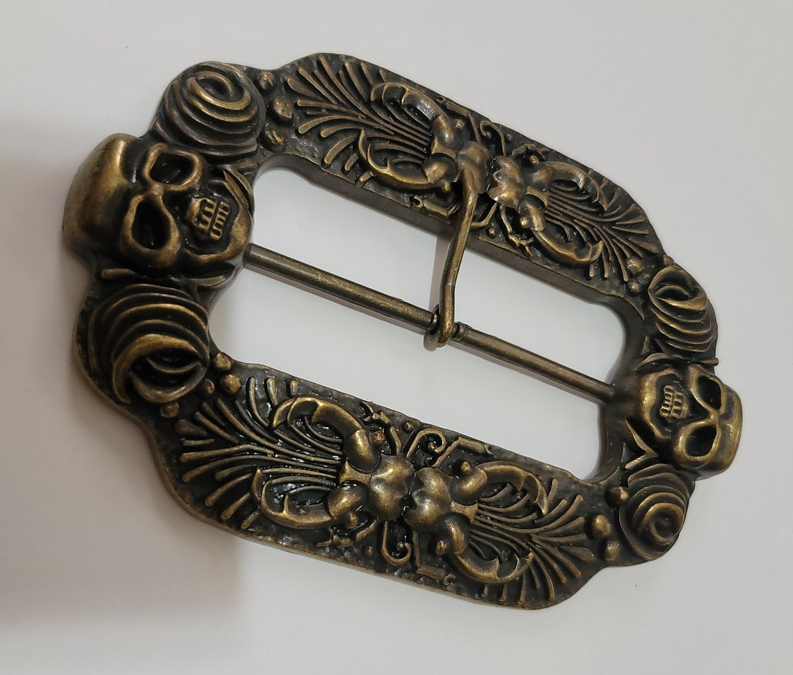 Pirate Jack Sparrow Skull & Beetle Belt Buckle - Dmtnt - Etsy