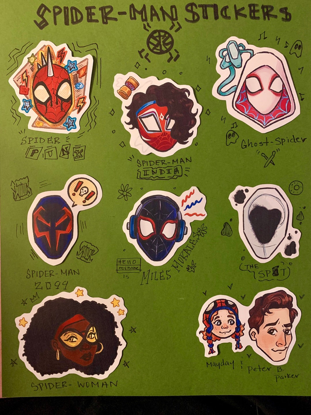 Spider-man Across the Spider Verse Stickers - Etsy Singapore