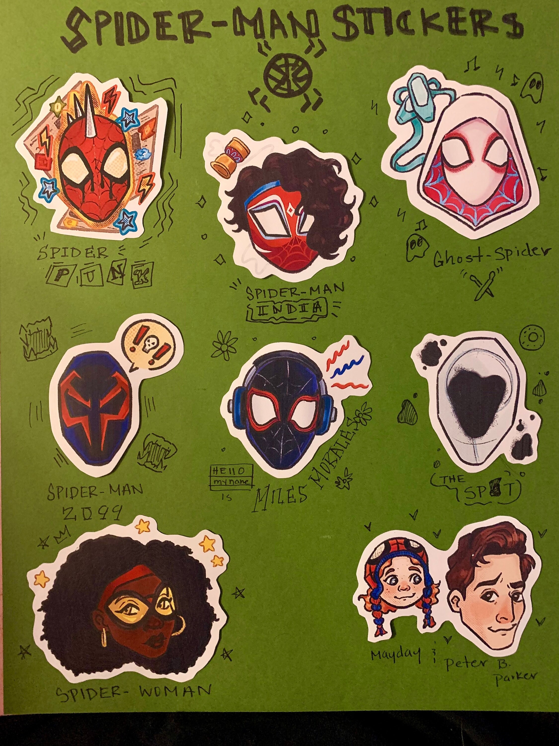 Spider-man Across the Spider Verse Stickers - Etsy Singapore