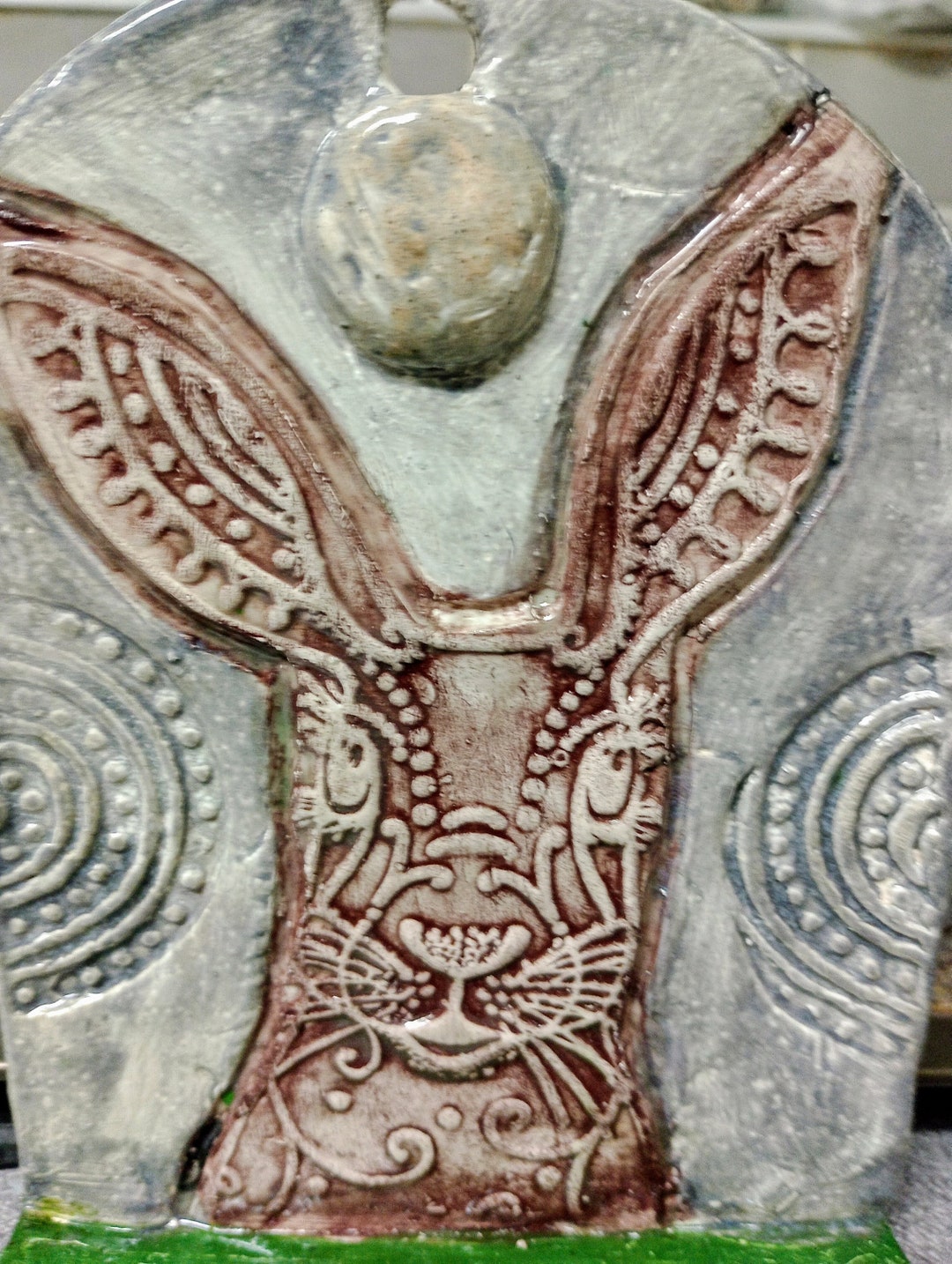 Handmade Bespoke Ceramic Moon Hare Wall Plaque - Etsy