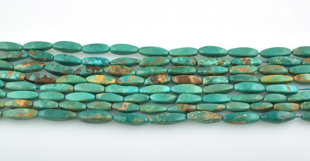 15 Inch High Quality Turquoise Smooth Tubes, Turquoise Jewelry Making ...