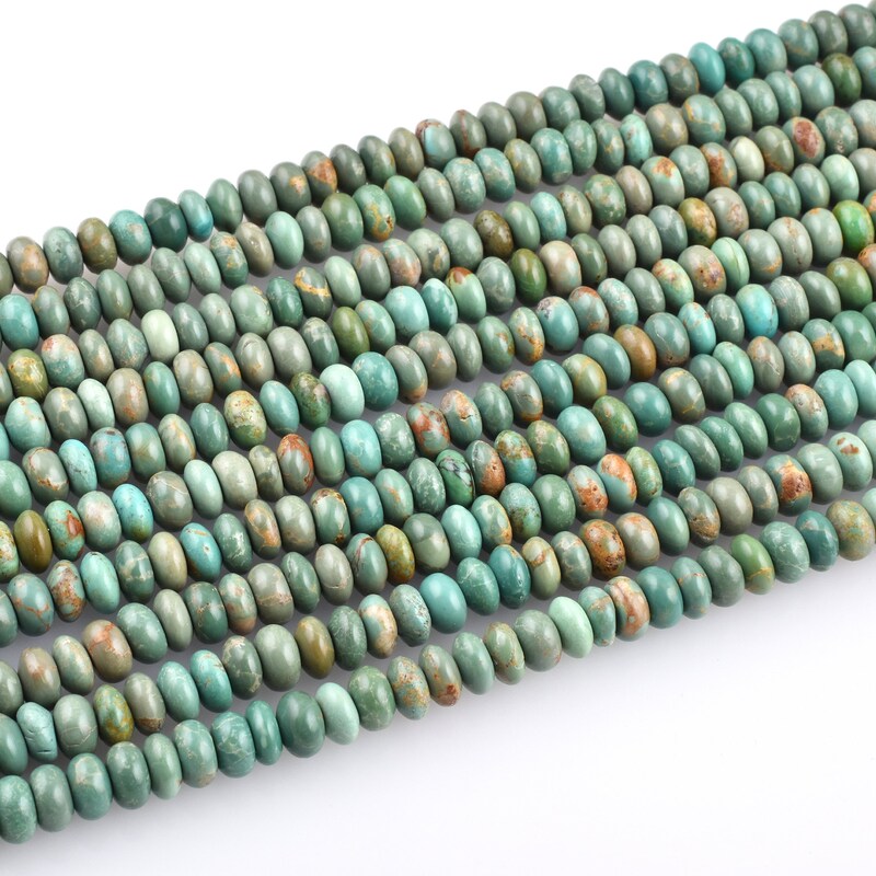 Rondelle Turquoise - Etsy