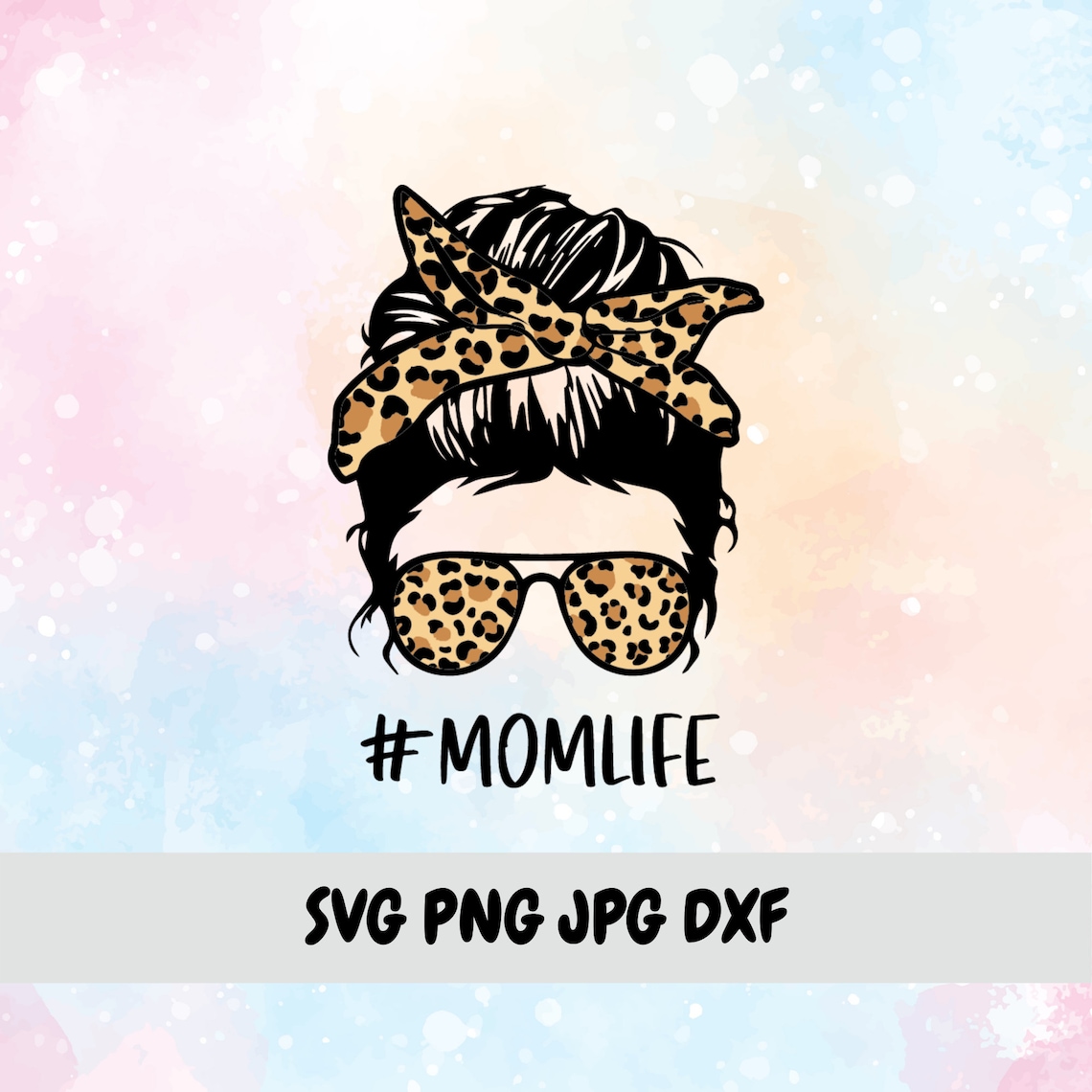 Mom Life Svg File Momlife Svg Messy Bun Svg Lashes Svg Eyebrows