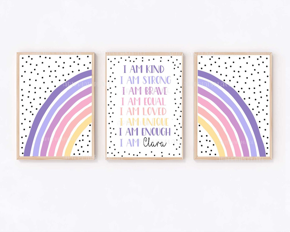 Tween Girls Prints Positive Motivational Sayings Set of 3 - Etsy