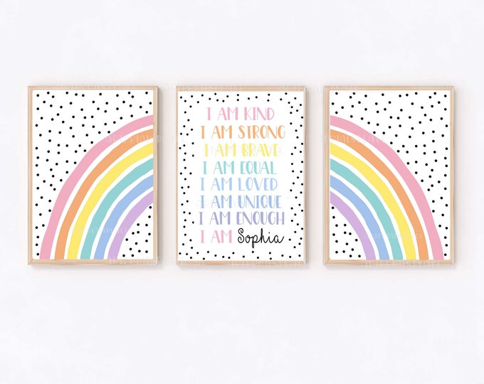 Positive Affirmation Print Set of 3 Kids Motivation Poster - Etsy
