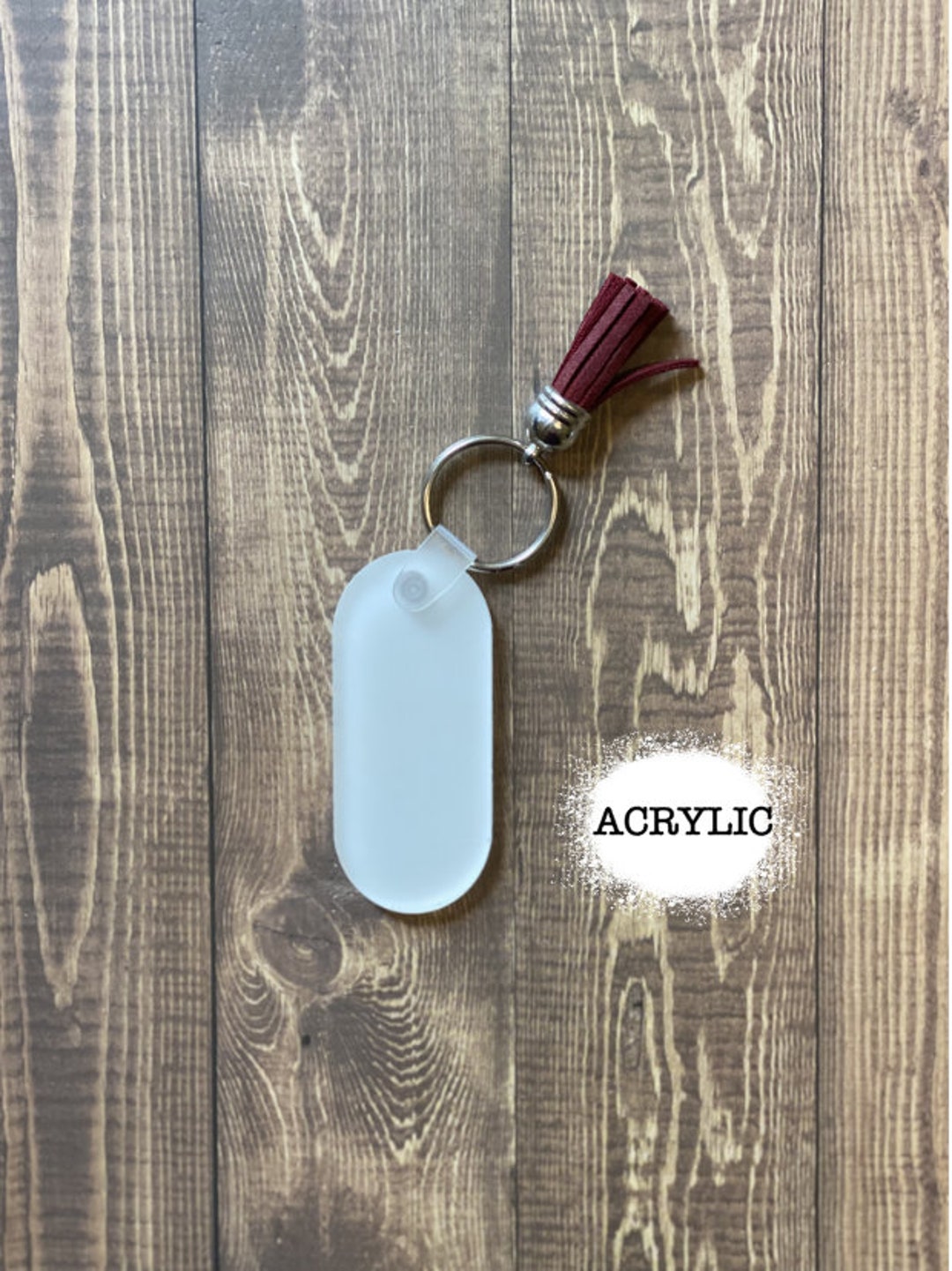 Pill Shape Acrylic Keychain Sublimation Blank (2.5 Inch) - Etsy