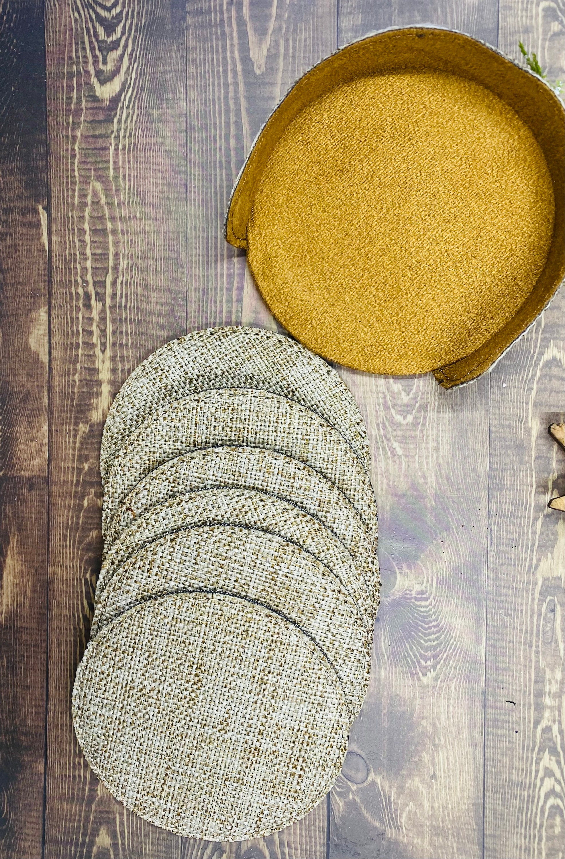 4 Sublimatable Burlap Round 6-coaster Set/sublimation - Etsy