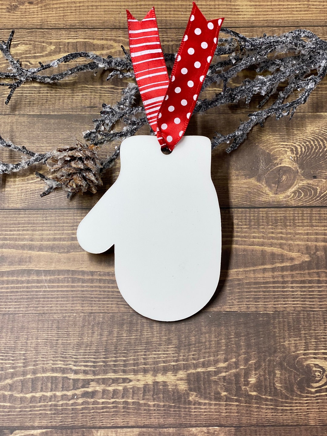 Sublimation Ornament Blanks | Mitten Ornament | Double Sided Ornament ...