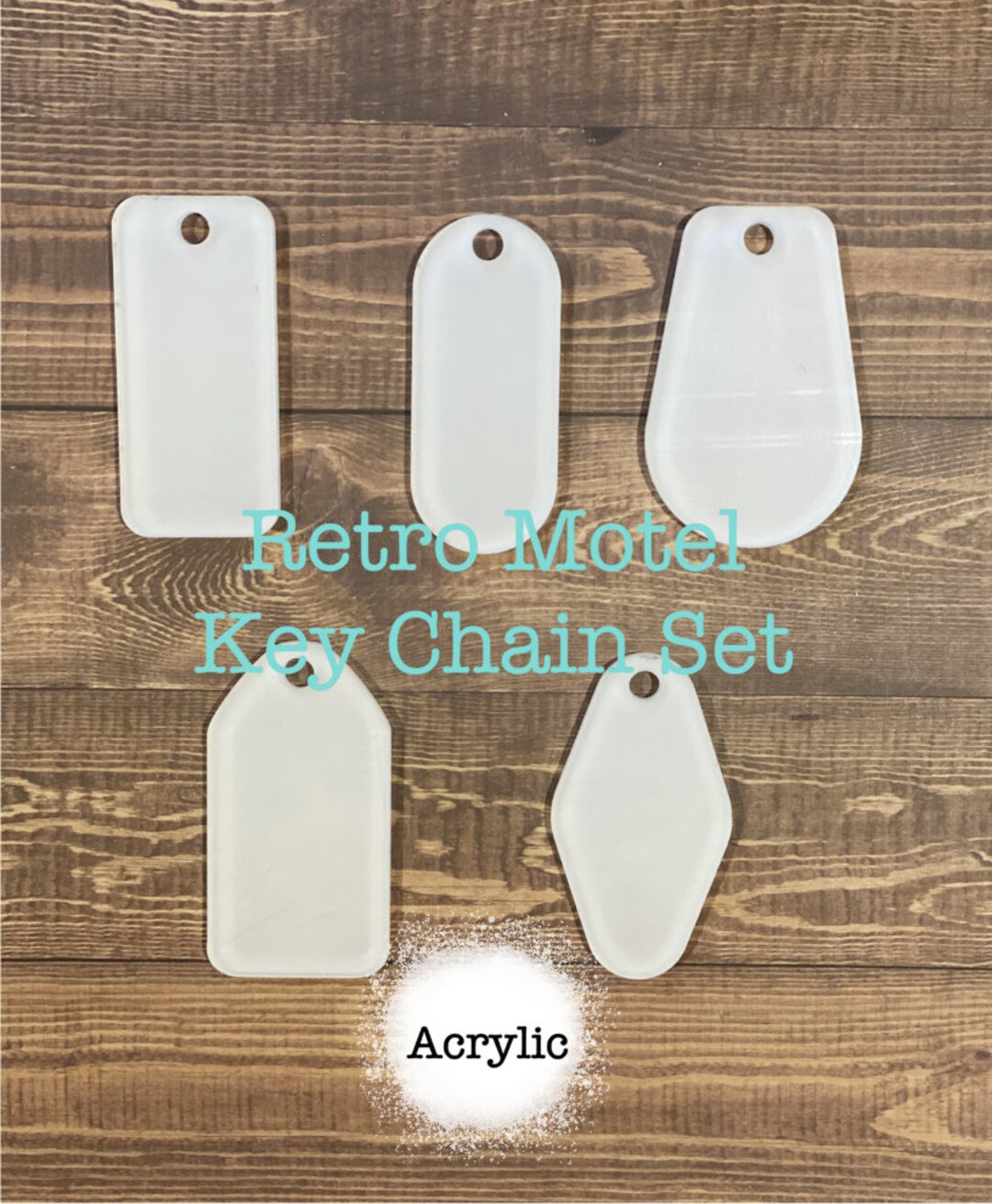 Acrylic Blank Key Chain Set/acrylic/blank Key Chain/keychain ...