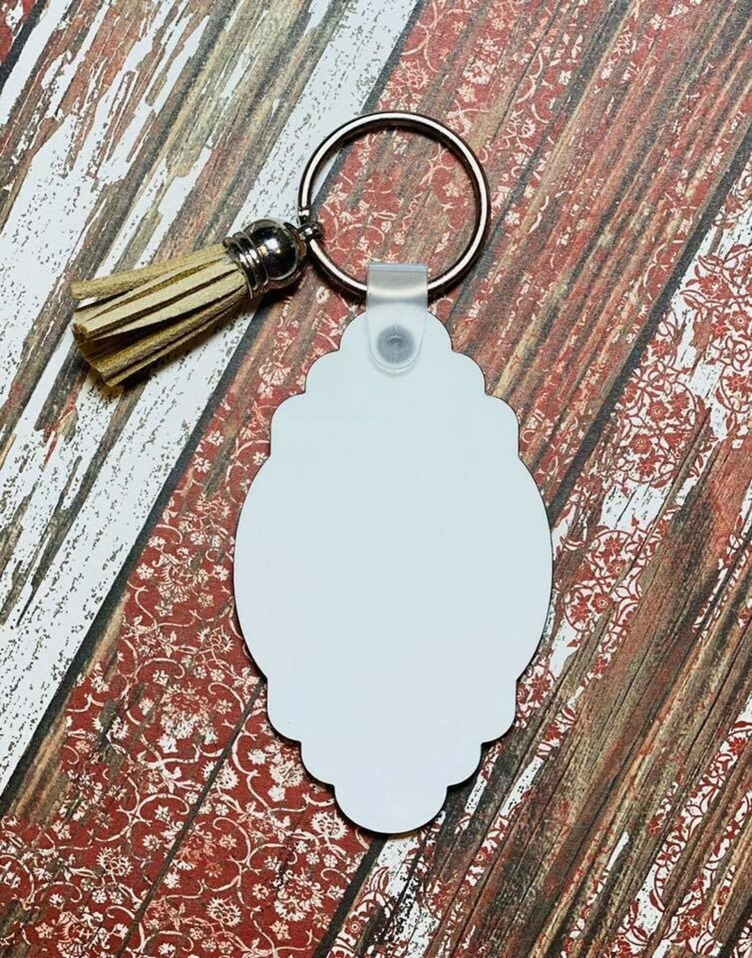 Scallop Oval Blank Key Chain/ Blank Key Chain/keychain Sublimation ...