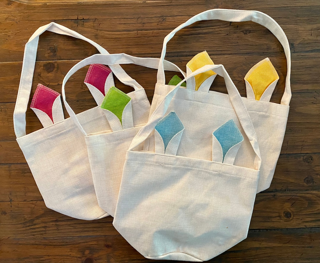 Linen Sublimation Easter Basket Blank: Bunny Ears, 9x12 - Etsy