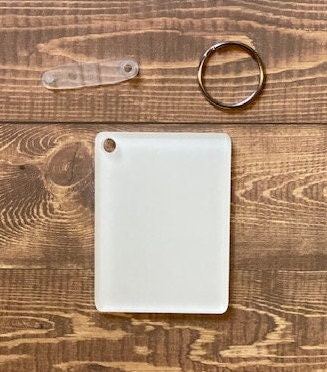 Rectangle Blank Key Chain/ Acrylic/ Blank Key Chain/keychain - Etsy