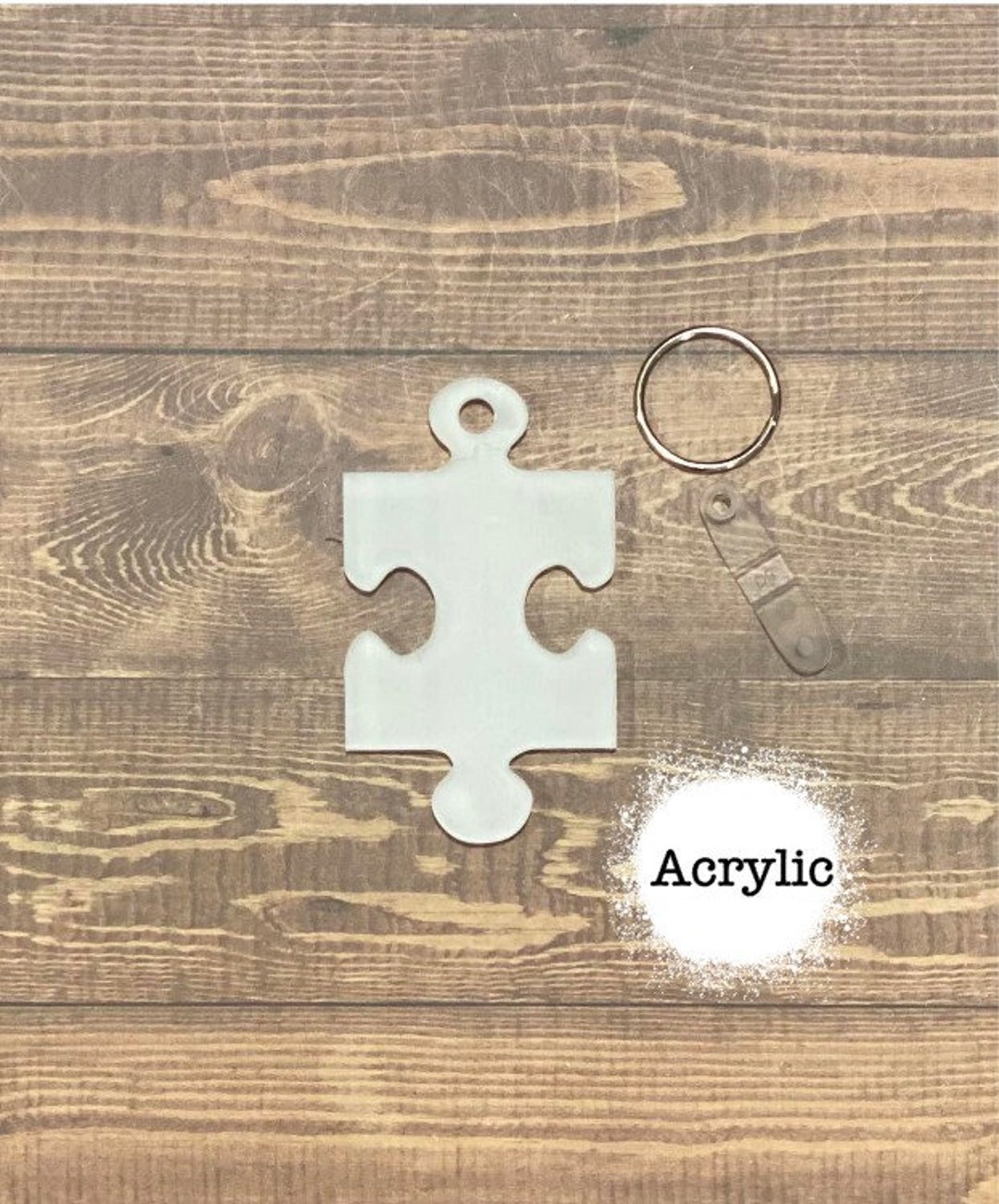 Puzzle Piece Blank Key Chain/ Acrylic/ Blank Key Chain/keychain ...