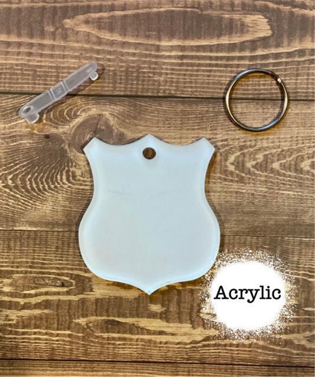 Shield Blank Key Chain/ Acrylic/ Blank Key Chain/keychain Sublimation ...