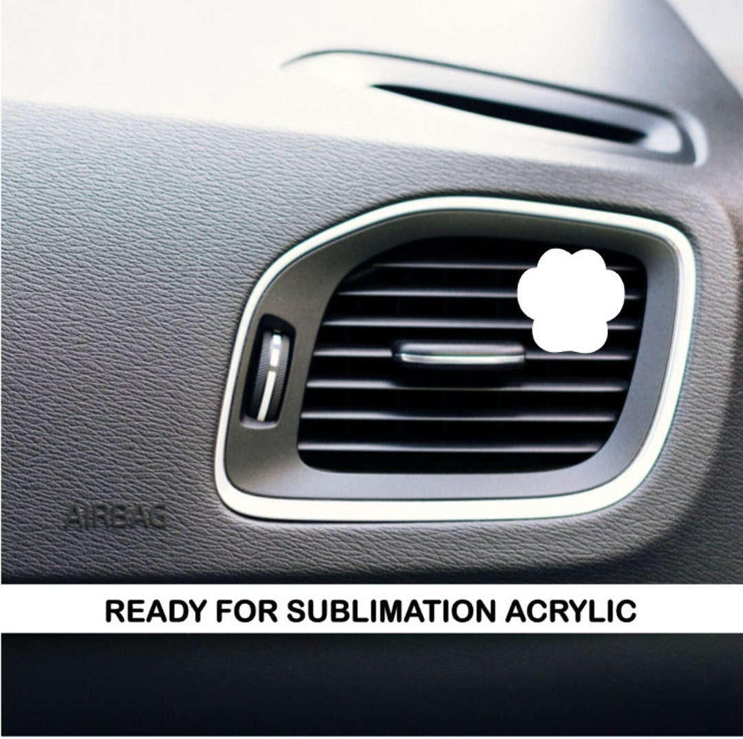 Paw Print Acrylic Car Vent Freshener Blank: Sublimation DIY - Etsy