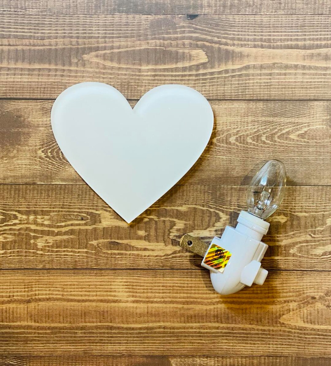 4" Heart/ Heart/ Night Light Blank/sublimation Blank Square ...