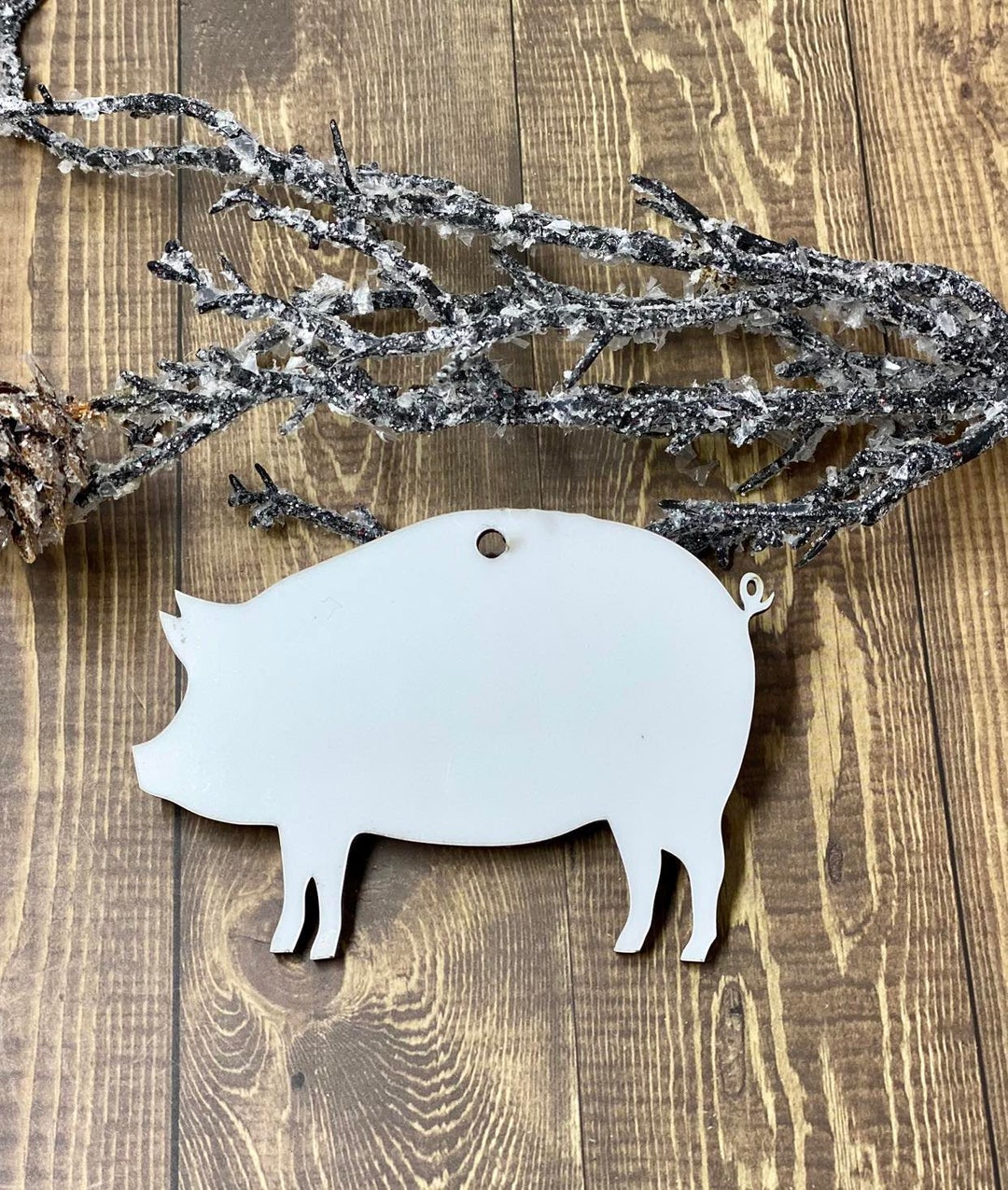 Sublimation Ornament Blanks| Pig Ornament | Double Sided Ornament for ...