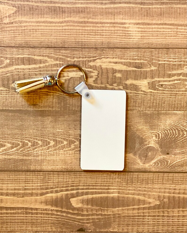 Rectangle Blank Key Chain/ Blank Key Chain/keychain - Etsy