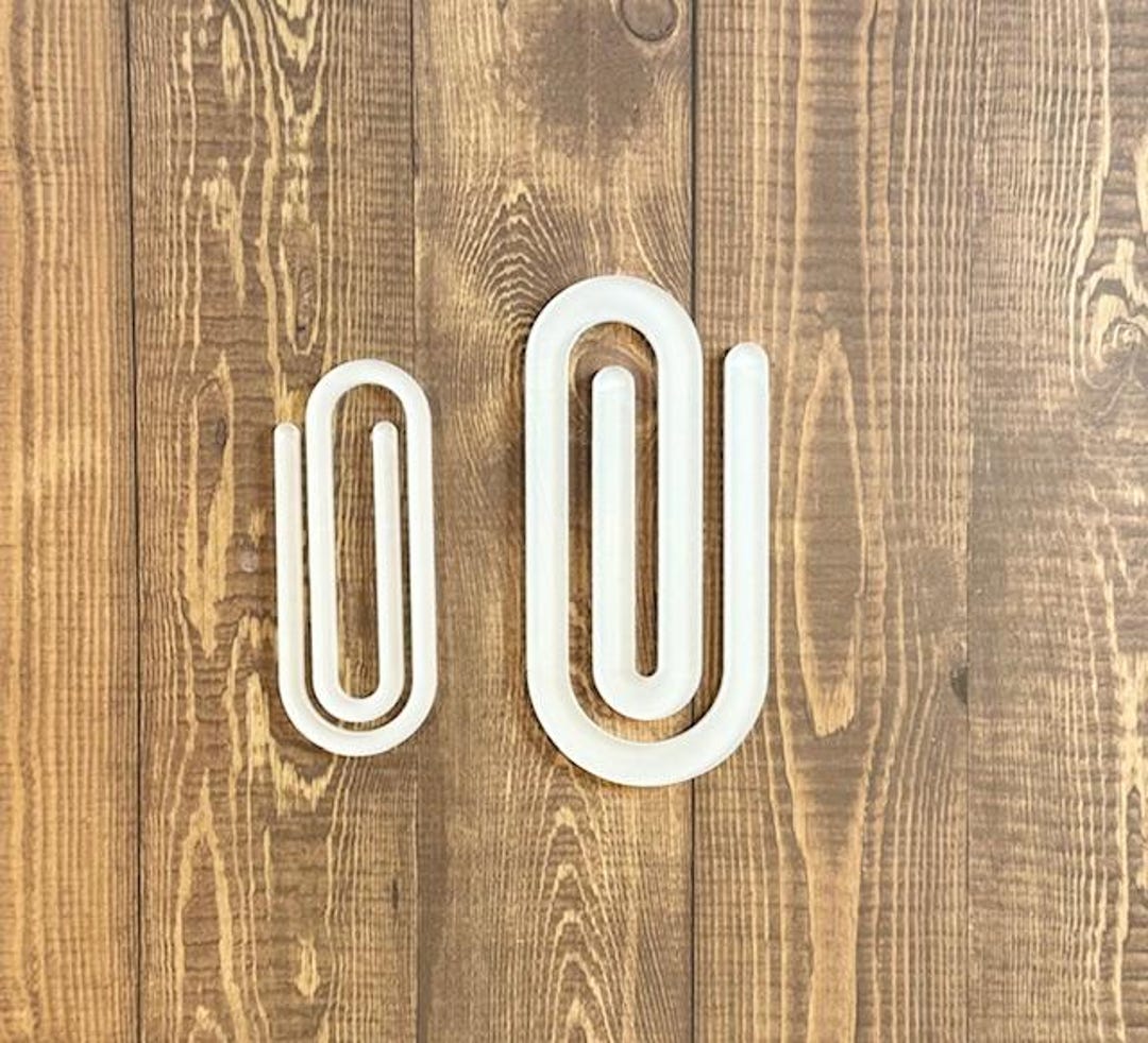 Jumbo Paper Clip Acrylic Paper Clip/bookmark Clip Sublimation Blank ...