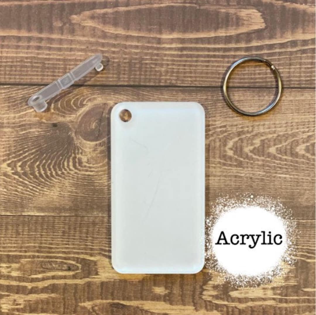 Rectangle Blank Key Chain/ Acrylic/ Blank Key Chain/keychain ...