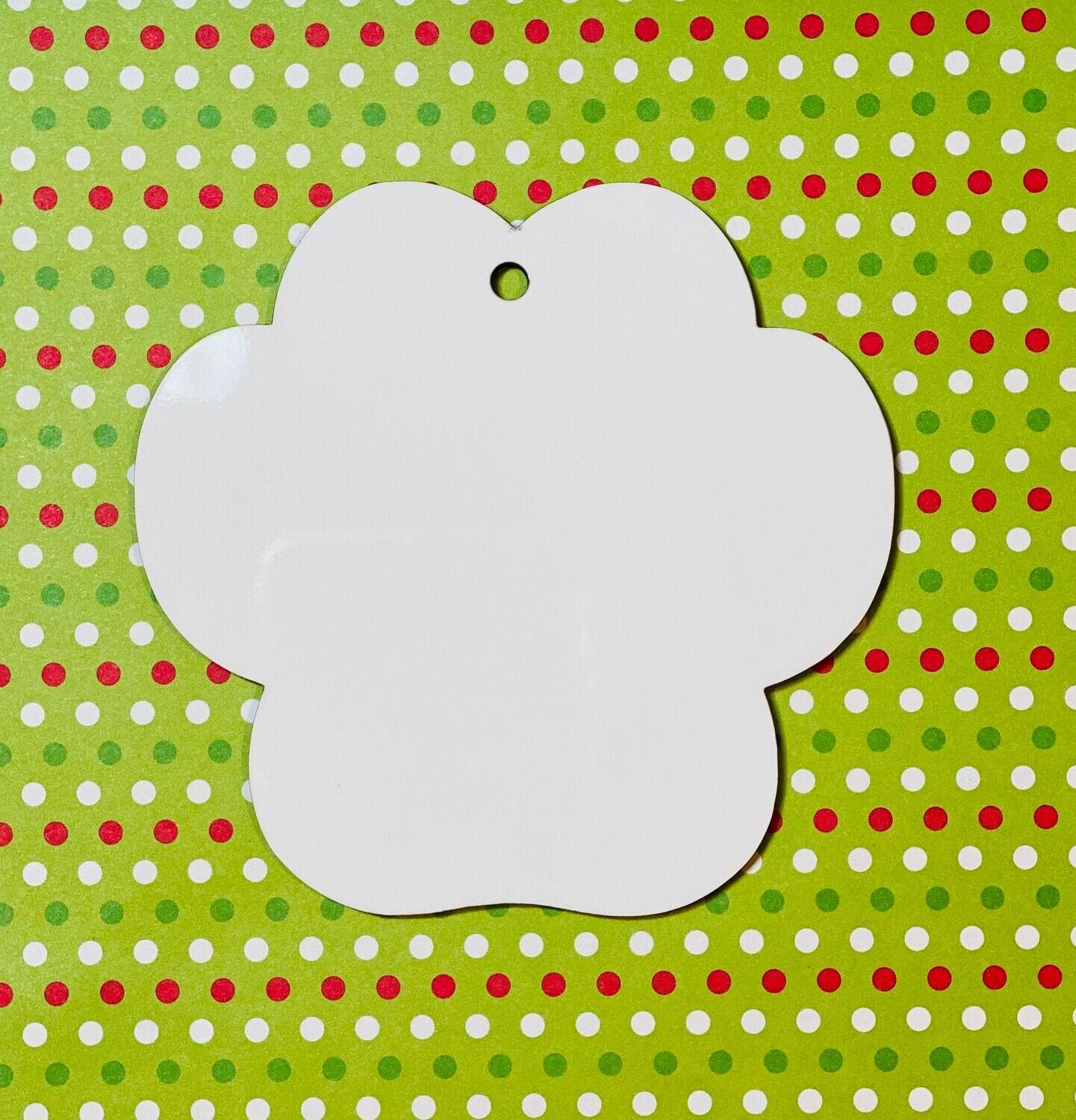 Sublimation Ornament Blanks Paw Print Ornament Double Sided | Etsy