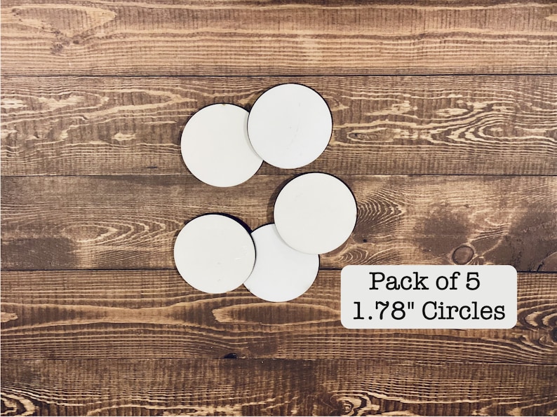 Sublimation Pocket Charms: Circle Hardboard Blanks - Set of 5 - Etsy