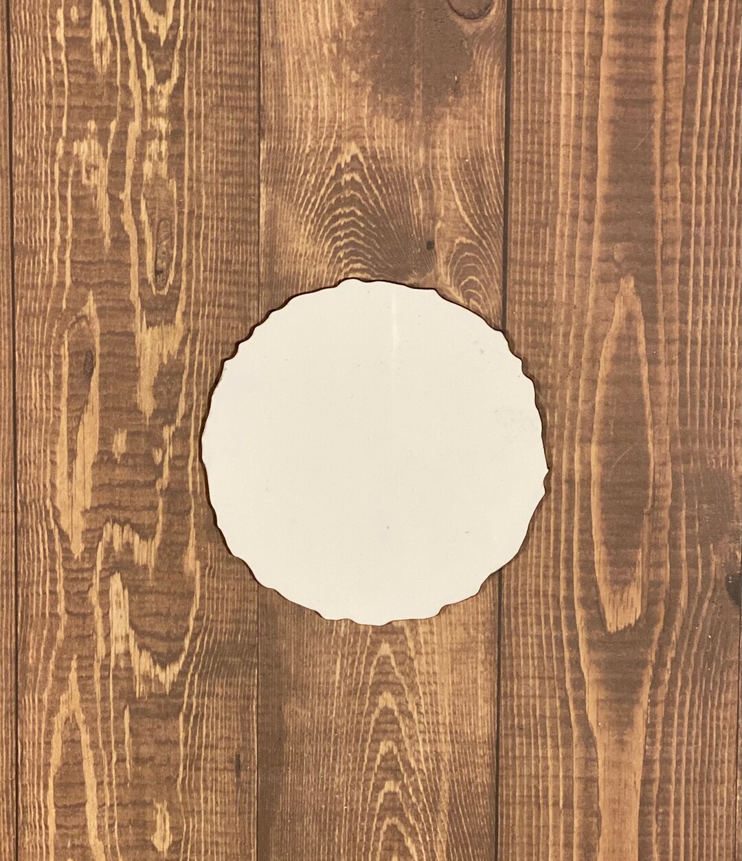 Set of 5 Wavy Circle Shape Sublimation Blank, Sublimation Jagged Circle ...