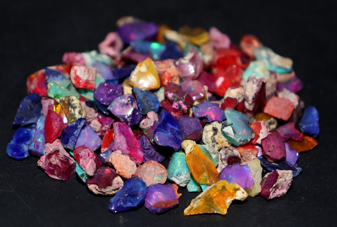 100 Carat MULTI Ethiopian Opal Mix, Natural Raw Ethiopian Opal Stone ...