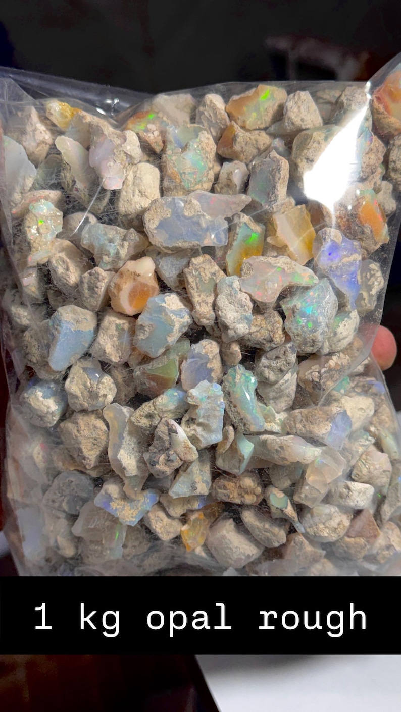 1 Kg Rough Ethiopian Welo Opal Rough AAA Grade Multi Fire Opal ...