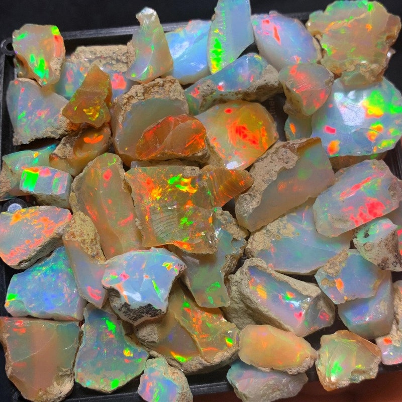Raw Fire Opal - Etsy