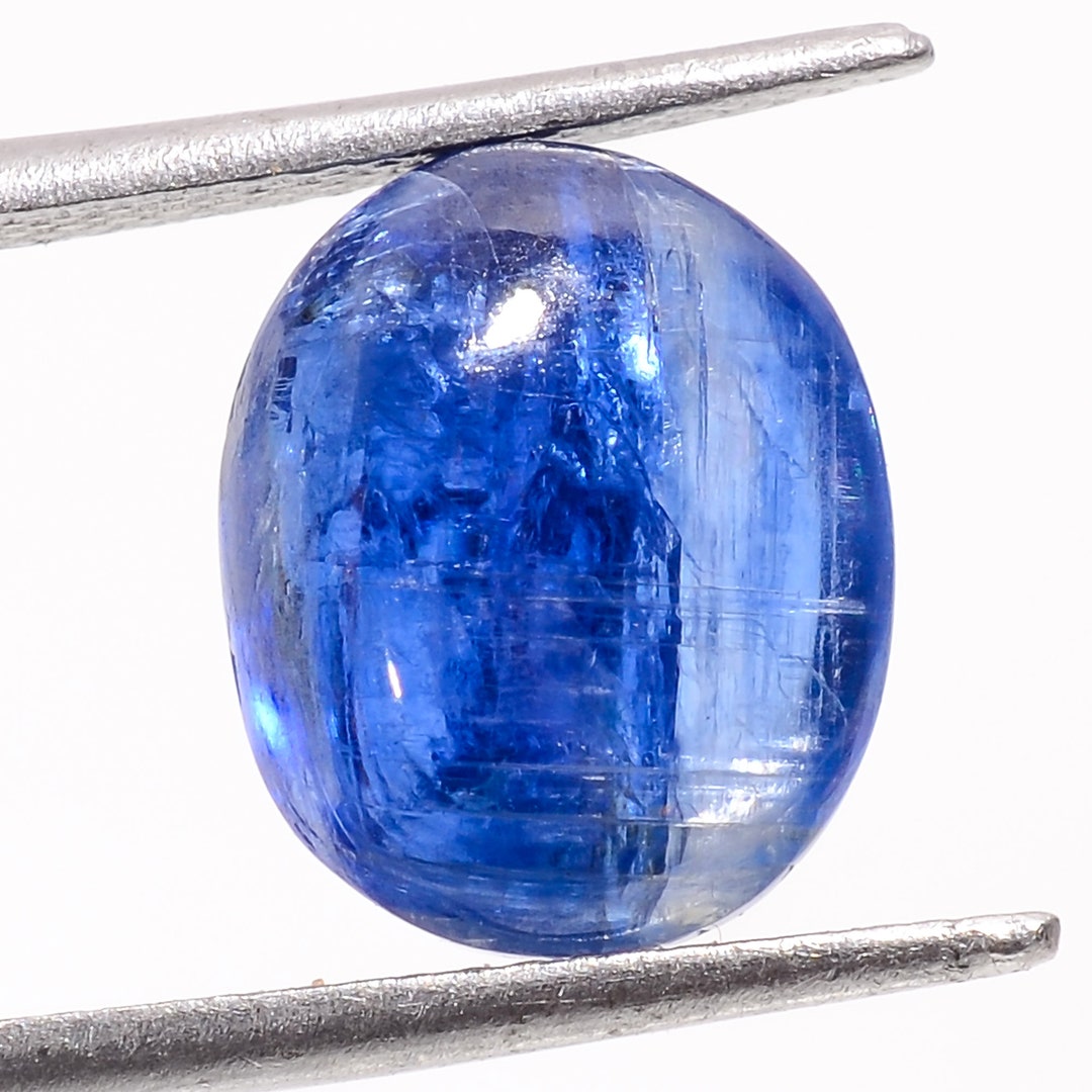 Natural Blue Kyanite Gemstone Oval Shape Cabochon Loose Gemstone for ...